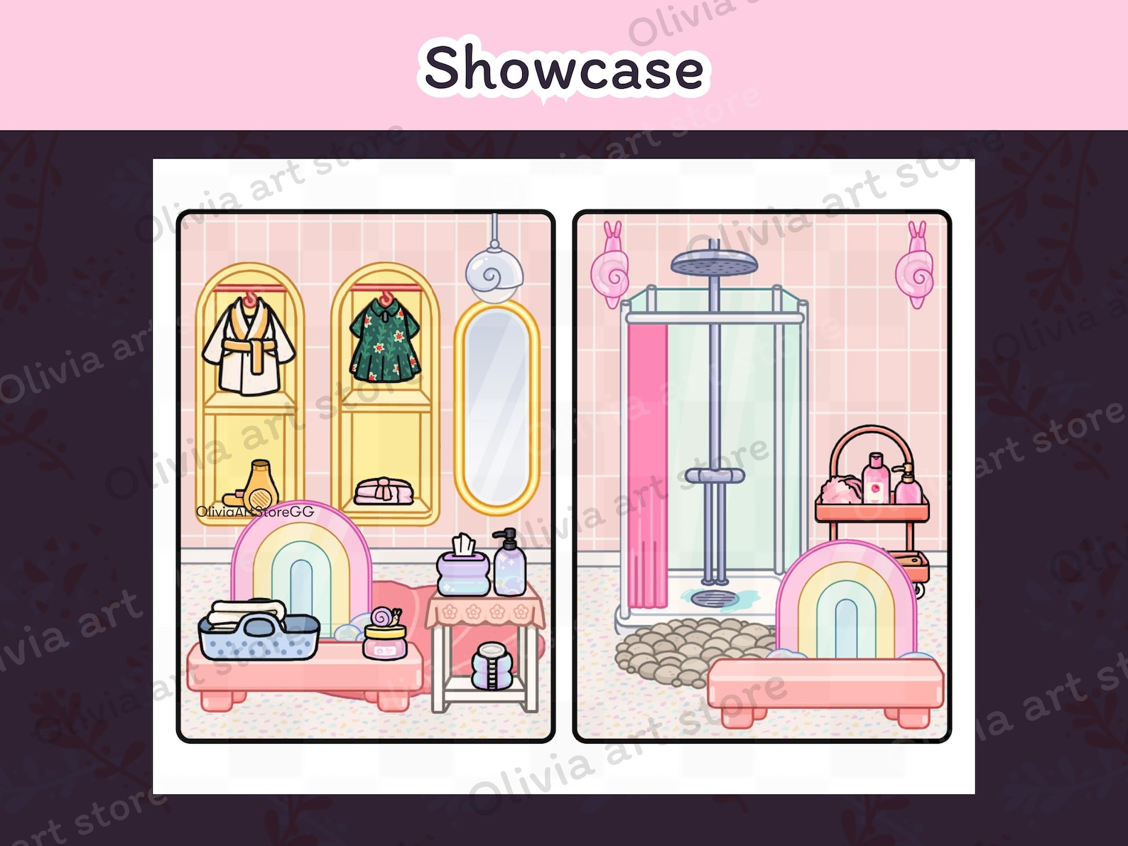 Toca Life Pink Nail Salon Digital Download Printable Pretend Play ...