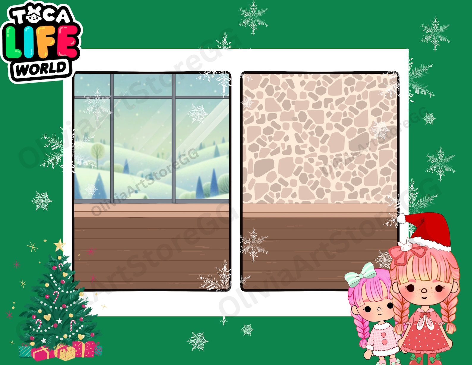 Printable Toca Boca Christmas Gifts Themed Paper Doll House Quiet Book ...