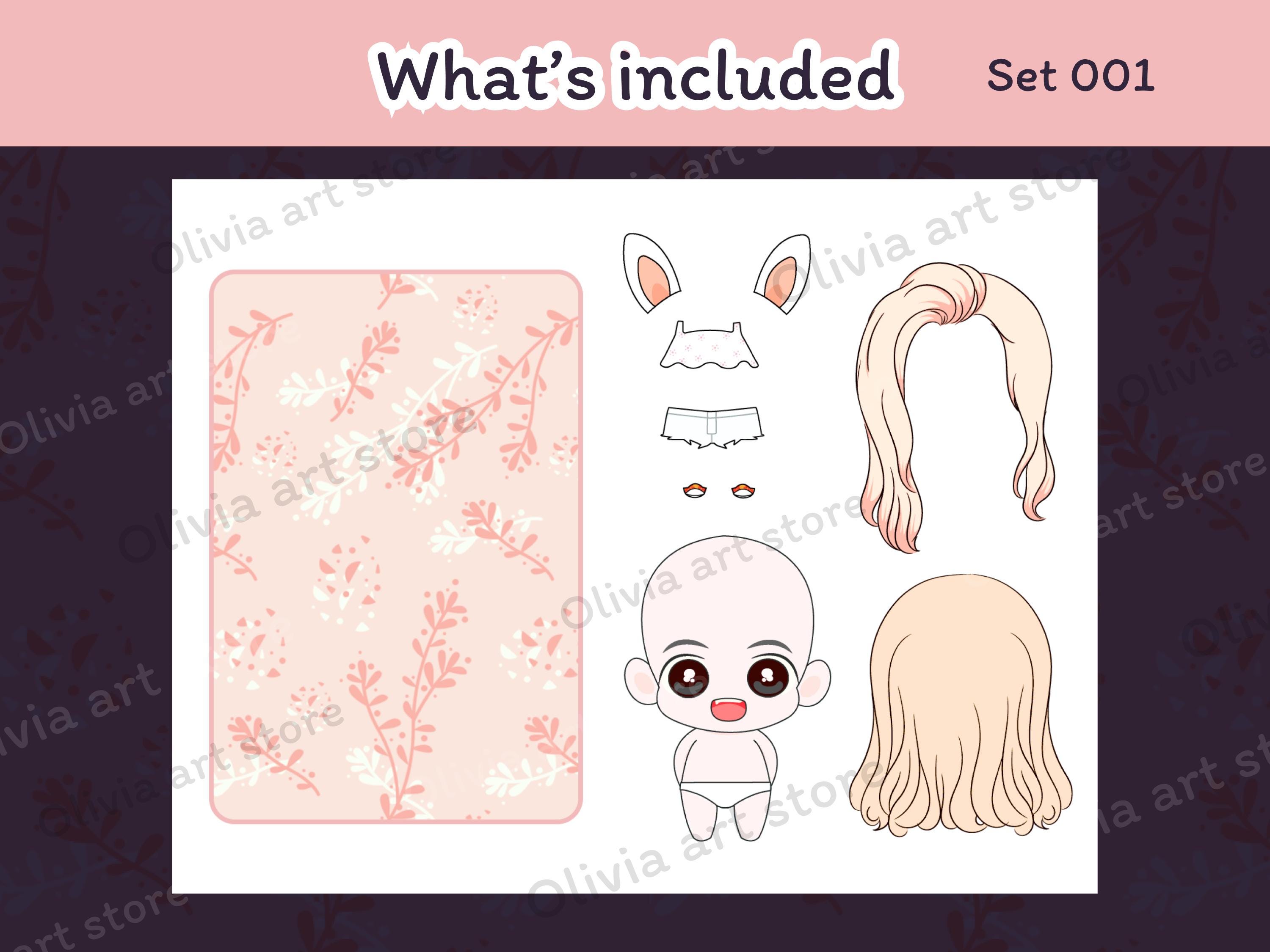 Chibi Paper Doll Base
