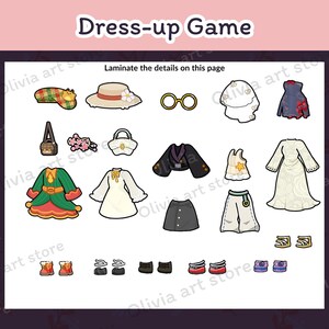 Printable Paper Doll Dress-up Printable DIY Busy Book for Toddlers ...