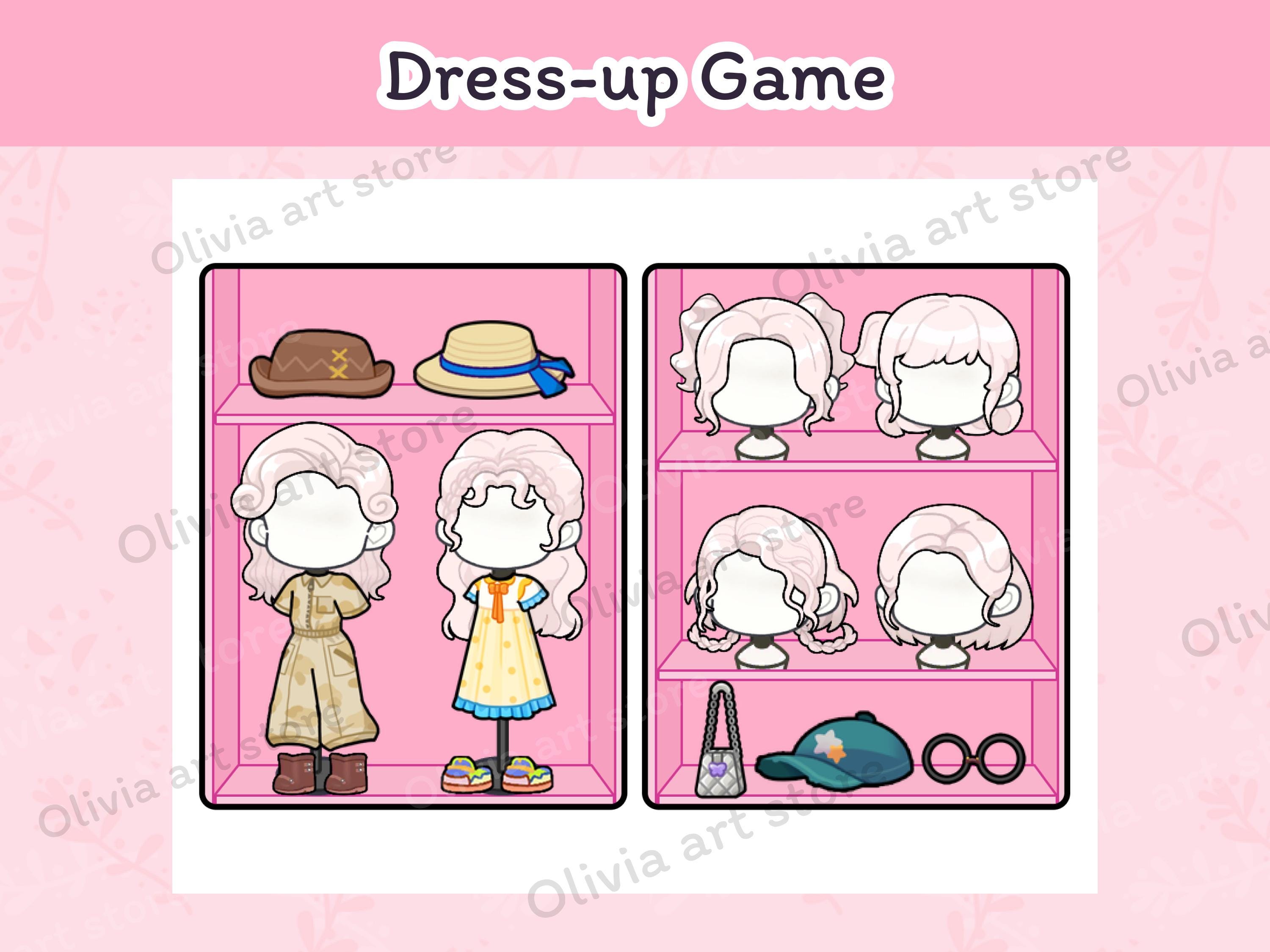 Printable Paper Doll Dress-up Activity: 16 Clothes Pieces (digital ...
