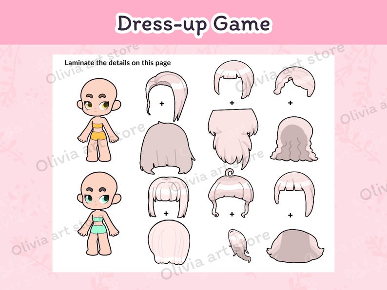 Printable Paper Doll Dress-up DIY Activity for Kids Fun & Educational ...