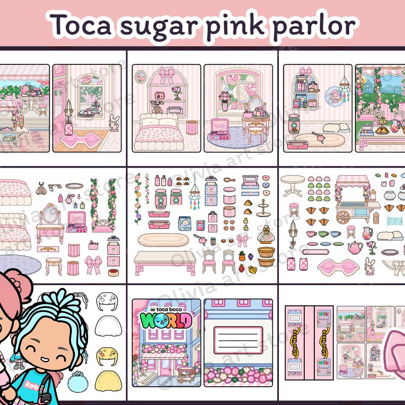 Toca Life World Paper Doll - Etsy