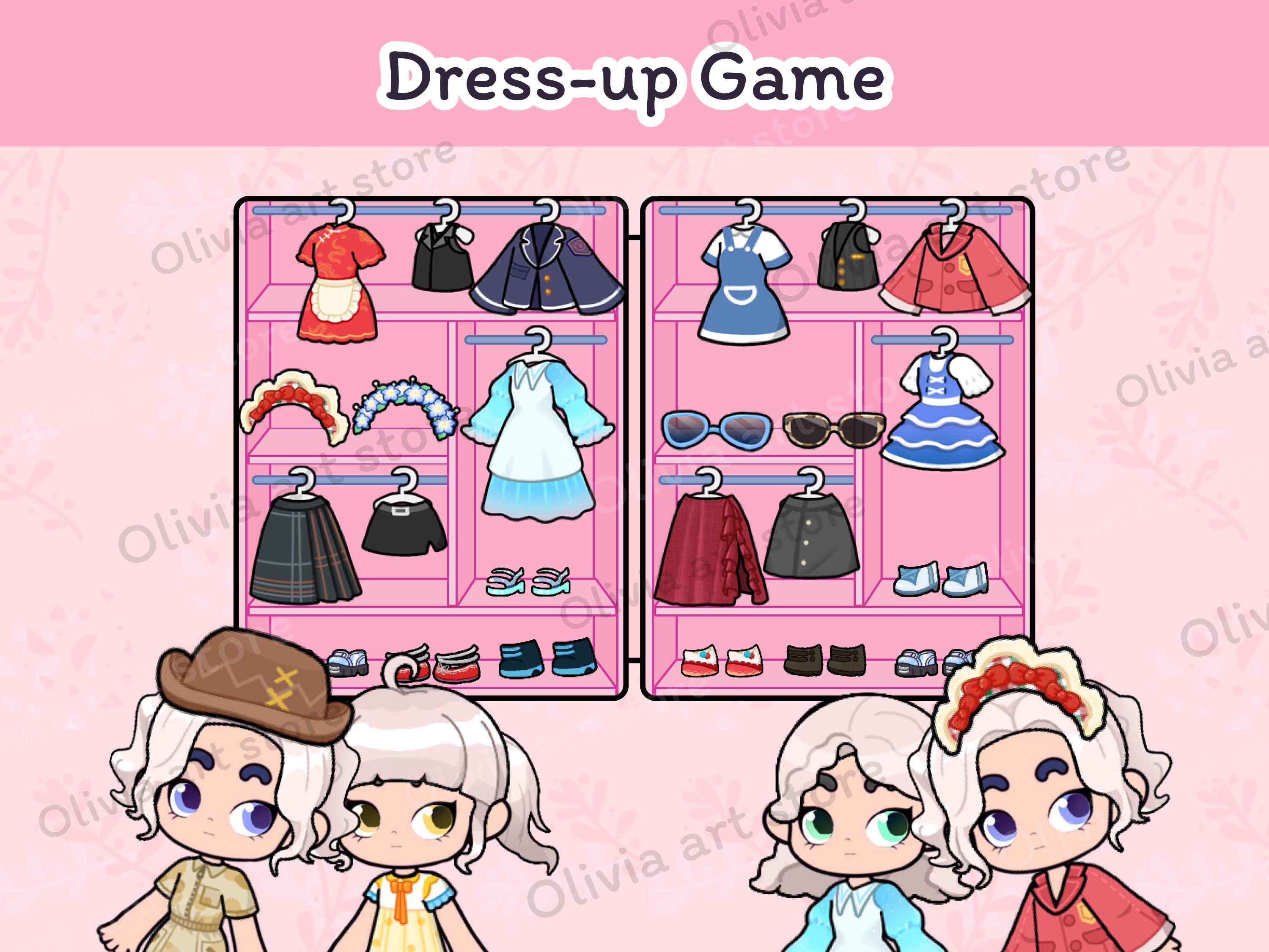 Printable Paper Doll Dress-up Activity: 16 Clothes Pieces (digital ...