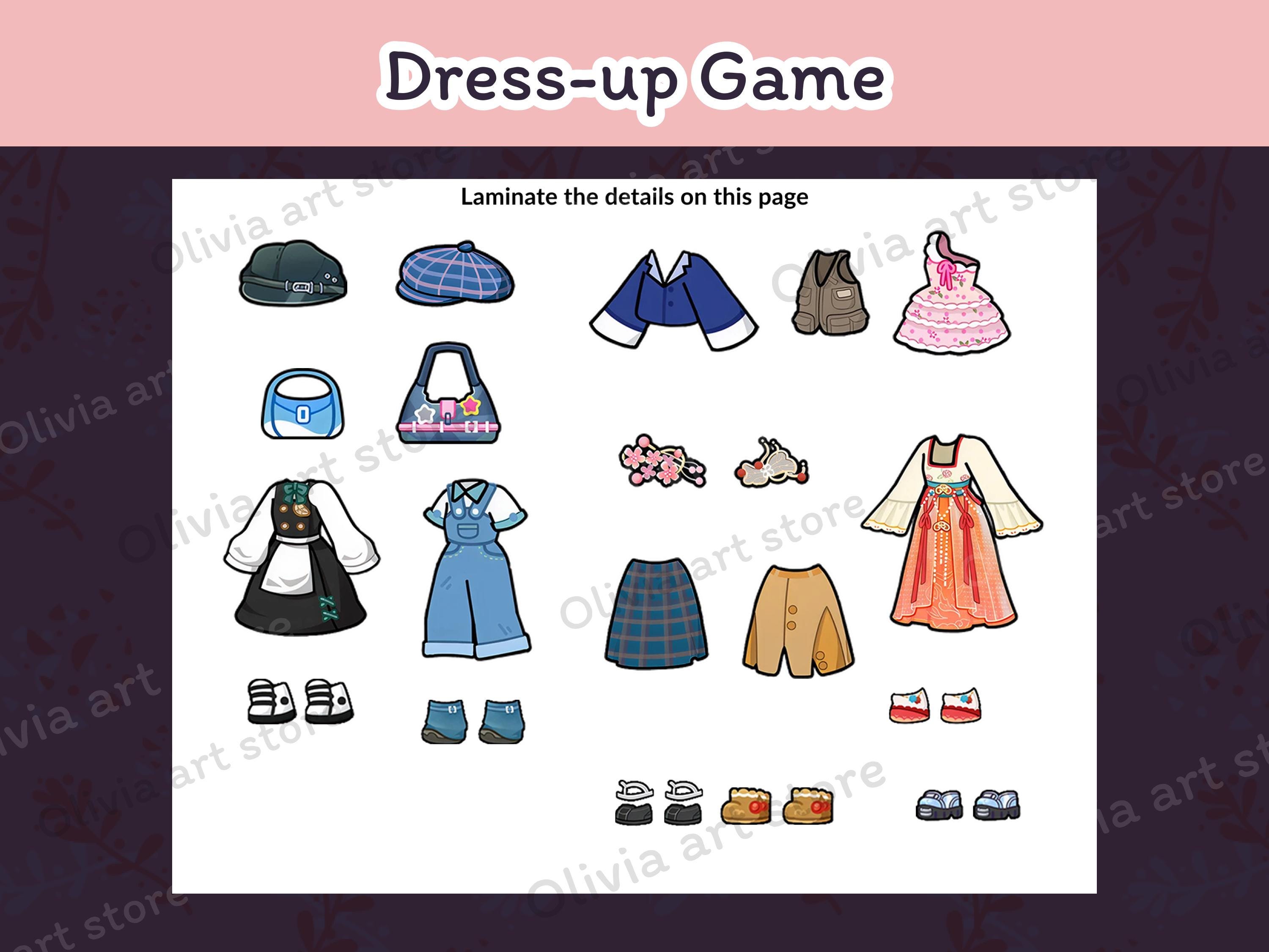 Printable Paper Doll Dress-up Printable DIY Busy Book for Toddlers ...
