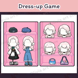 Printable Paper Doll Dress-up Printable DIY Busy Book for Toddlers ...