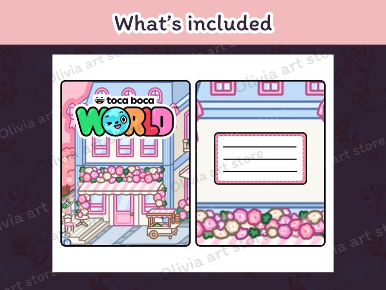 Toca Boca Sugar Pink Parlor Busy Book: Kids Craft (digital Download) - Etsy
