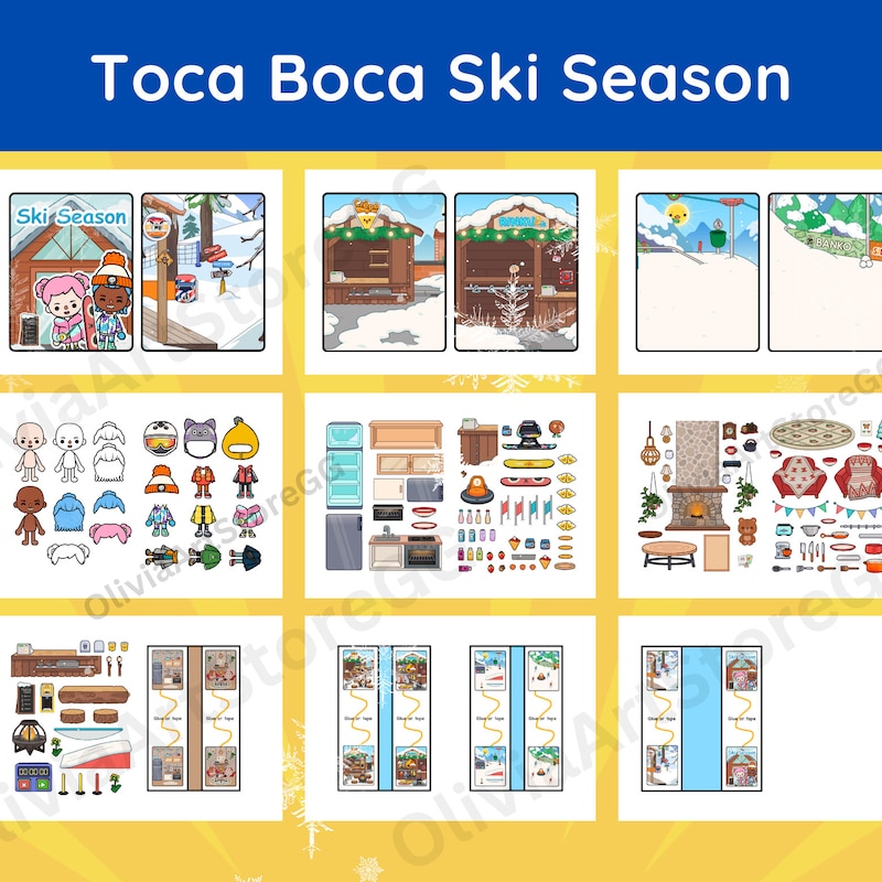 Toca Paper Doll House - Etsy