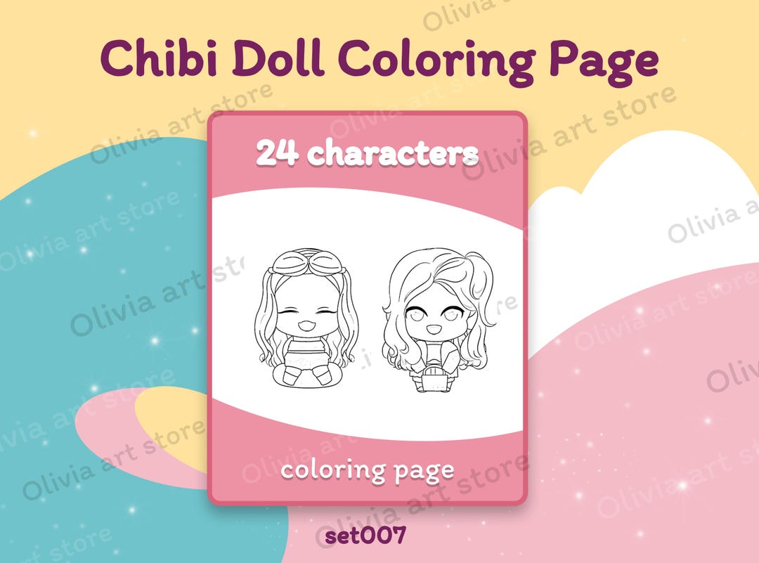 Printable Chibi Doll Dress up Coloring Page Paper Doll Dress up Game ...