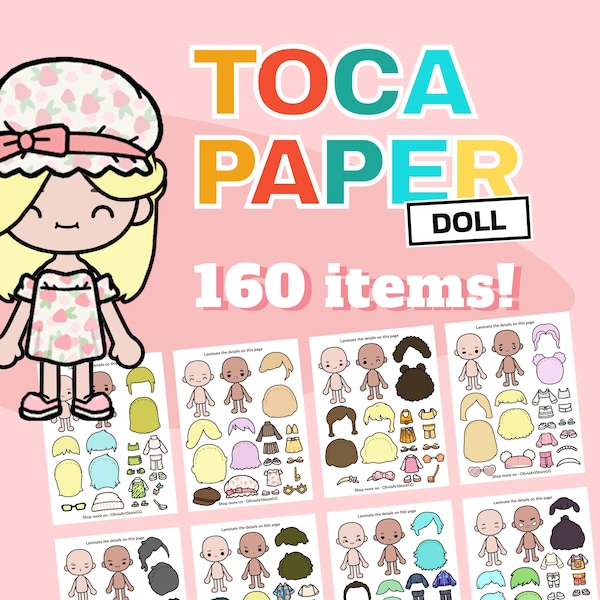 Toca Boca Paper Printables - Etsy