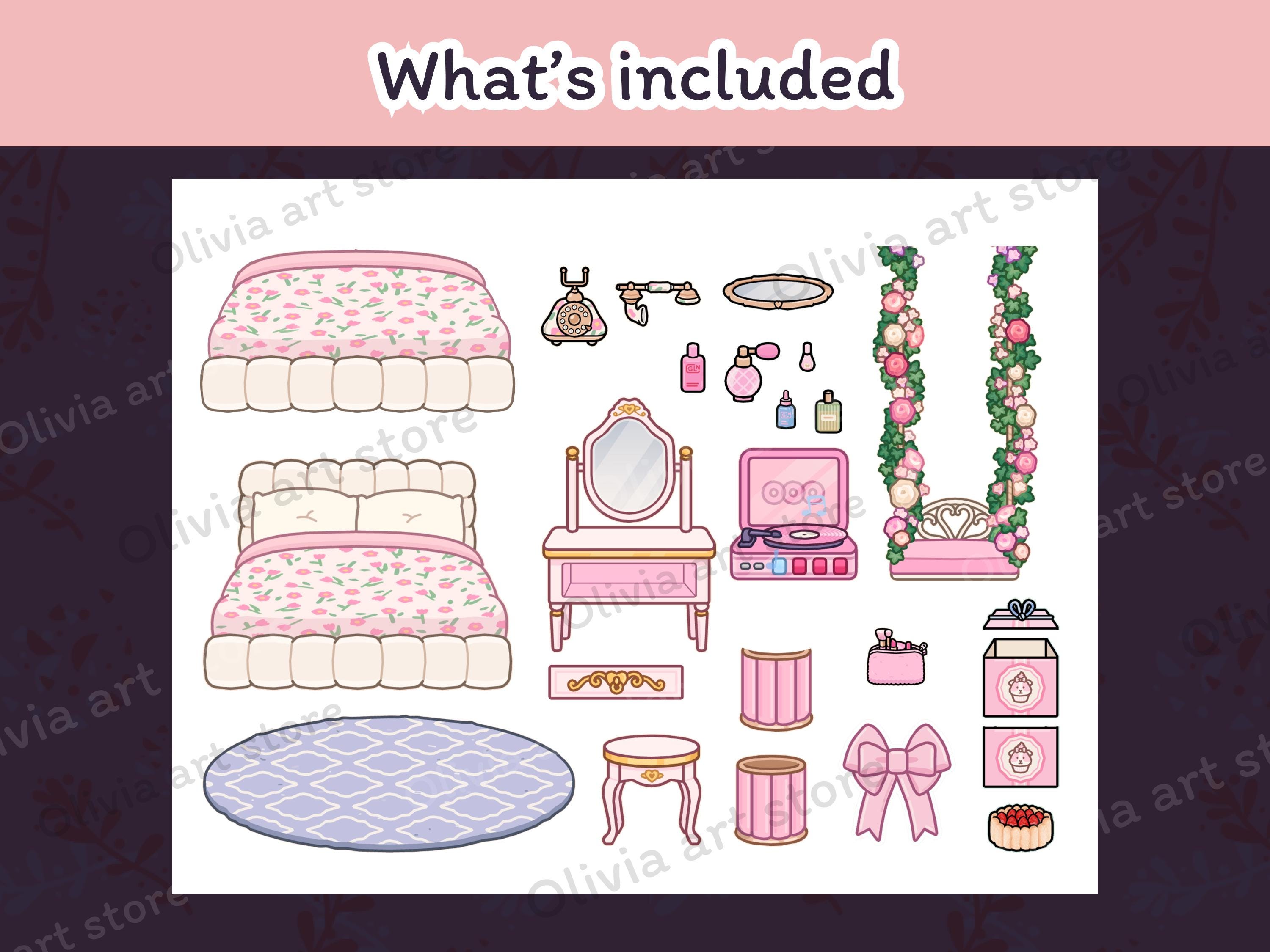 Toca Boca Sugar Pink Parlor Busy Book: Kids Craft (digital Download) - Etsy