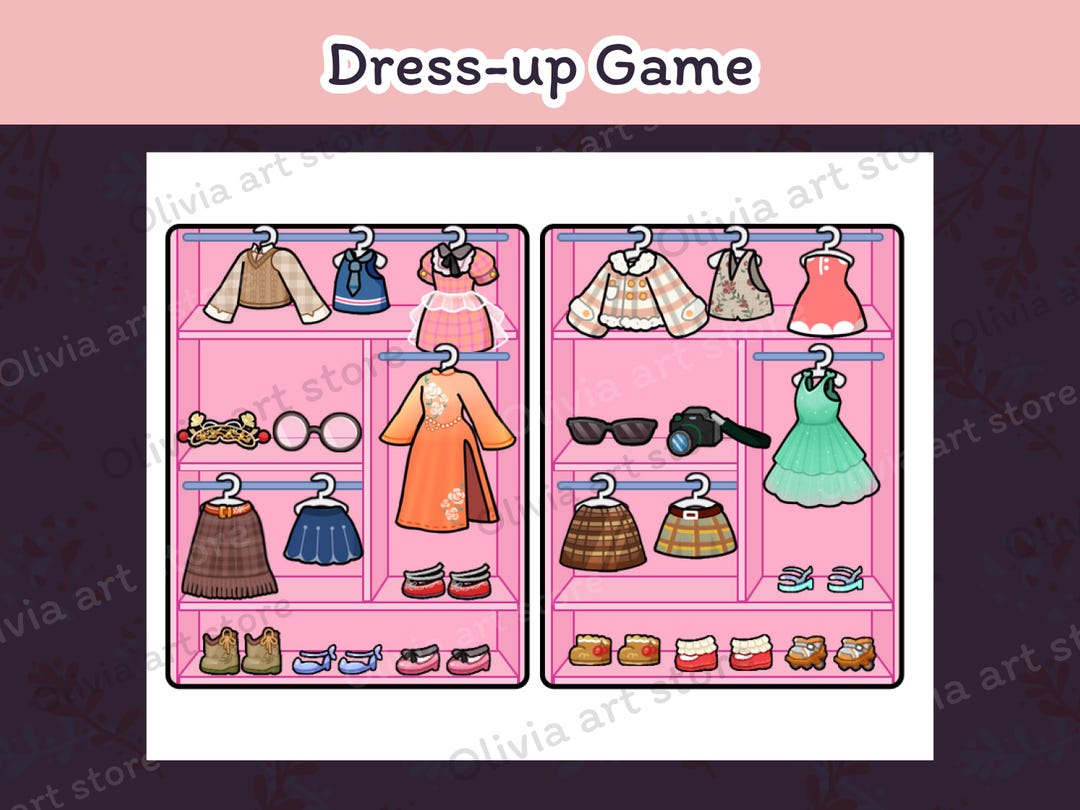 Printable Paper Doll Dress-up Activity: 16 Clothes Pieces (digital ...