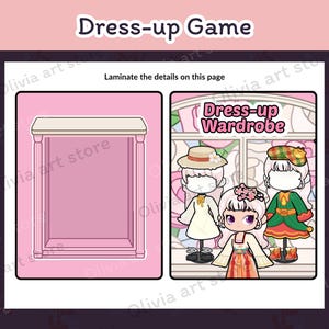 Printable Paper Doll Dress-up Printable DIY Busy Book for Toddlers ...