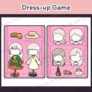 Printable Paper Doll Dress-up Printable DIY Busy Book for Toddlers ...