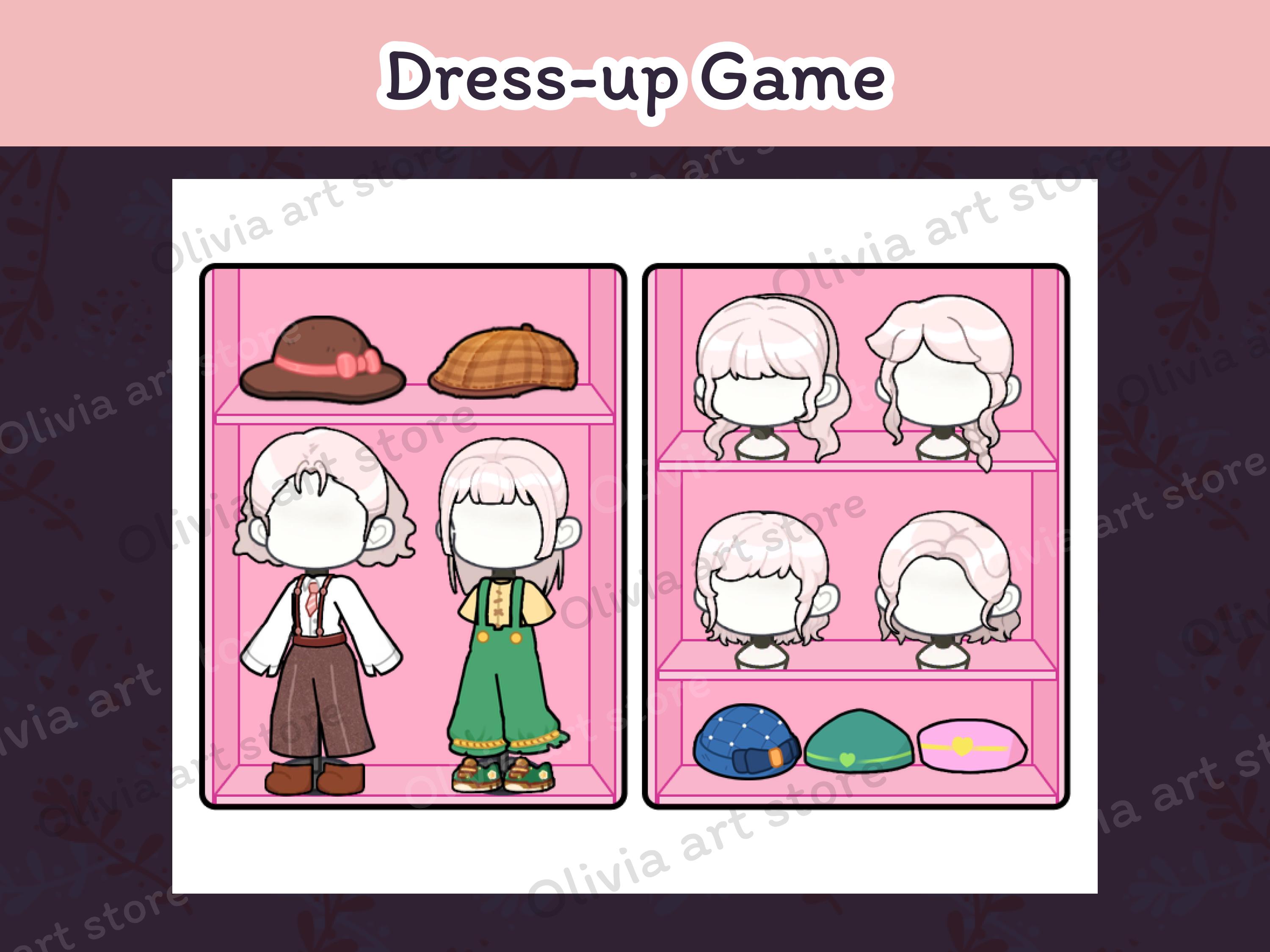 Printable Paper Doll Dress-up Activity: 16 Clothes Pieces (digital ...