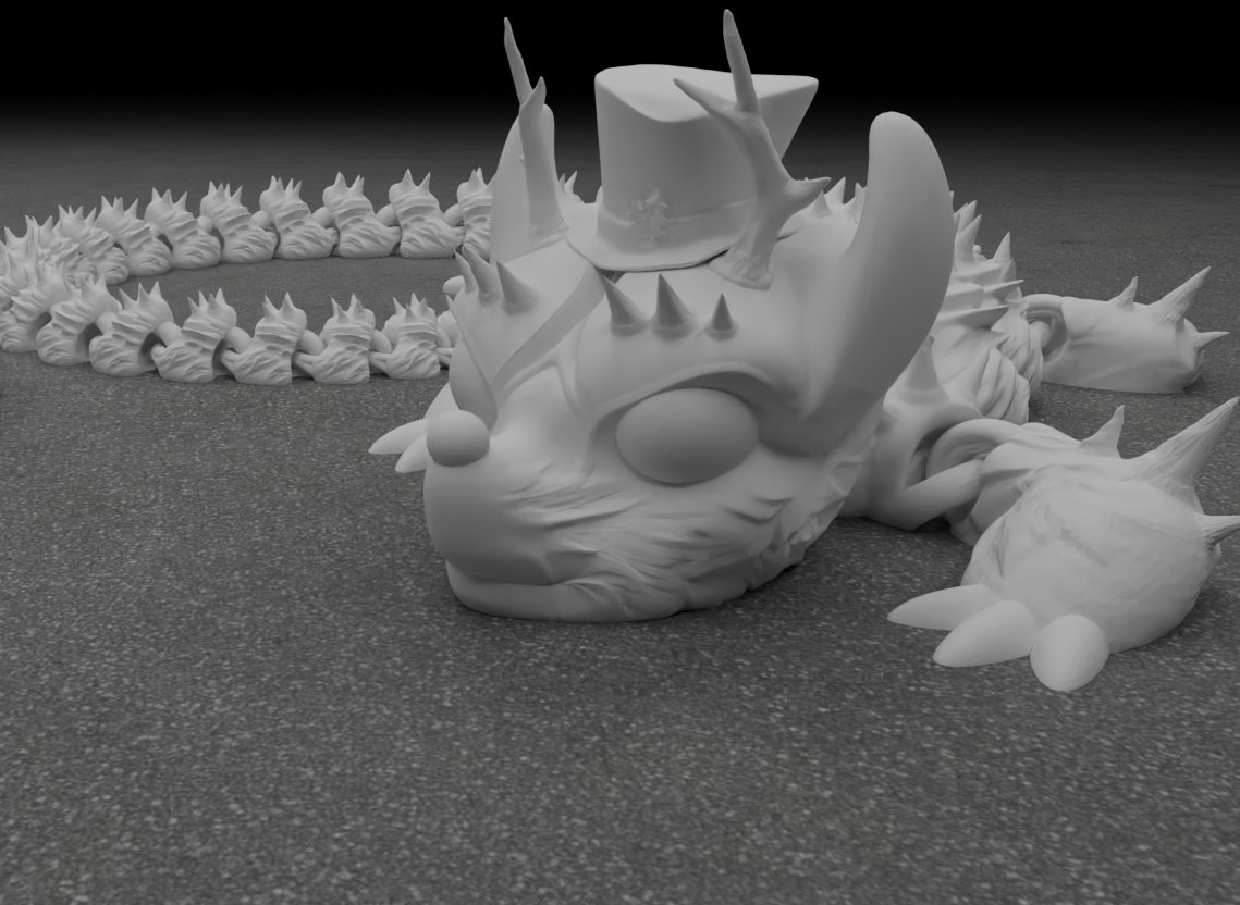 Print-in-place Articulated Dragon 10 STL File - Etsy