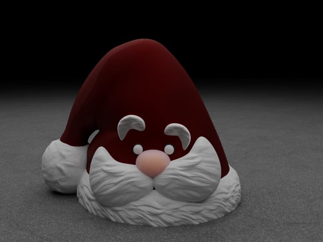 Print-in-place Santa Hat STL File - Etsy