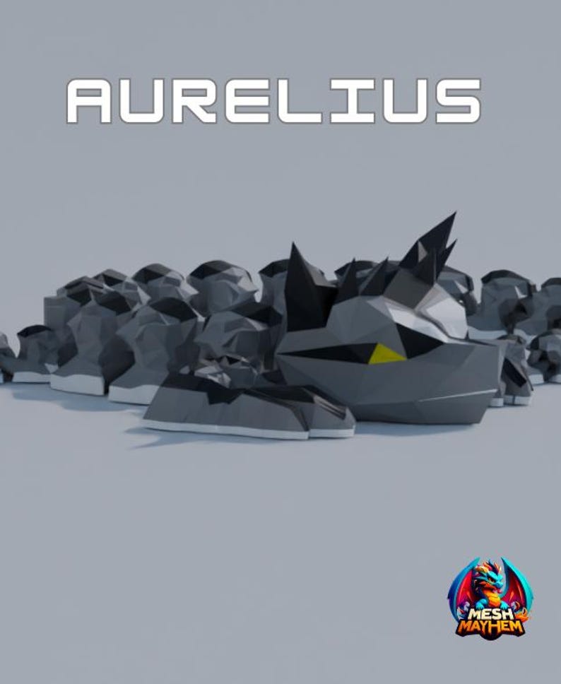 Aurelius Articulated Dragon Mesh Mayhem - Etsy