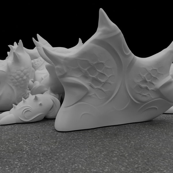 Winged Articulated Dragon Stl - Etsy