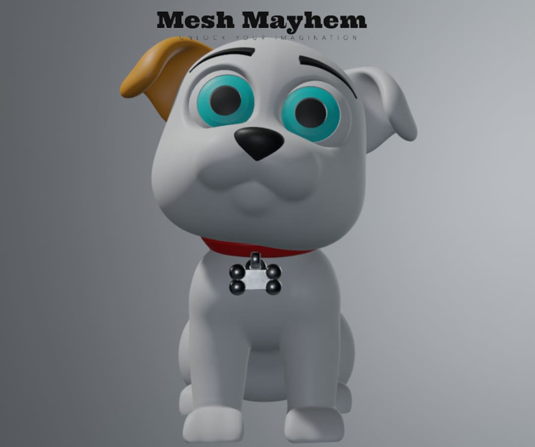 Mesh Mayhem Cute Garden Puppy STL File - Etsy