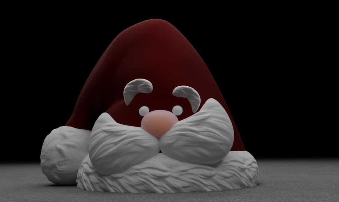 Print-in-place Santa Hat STL File - Etsy