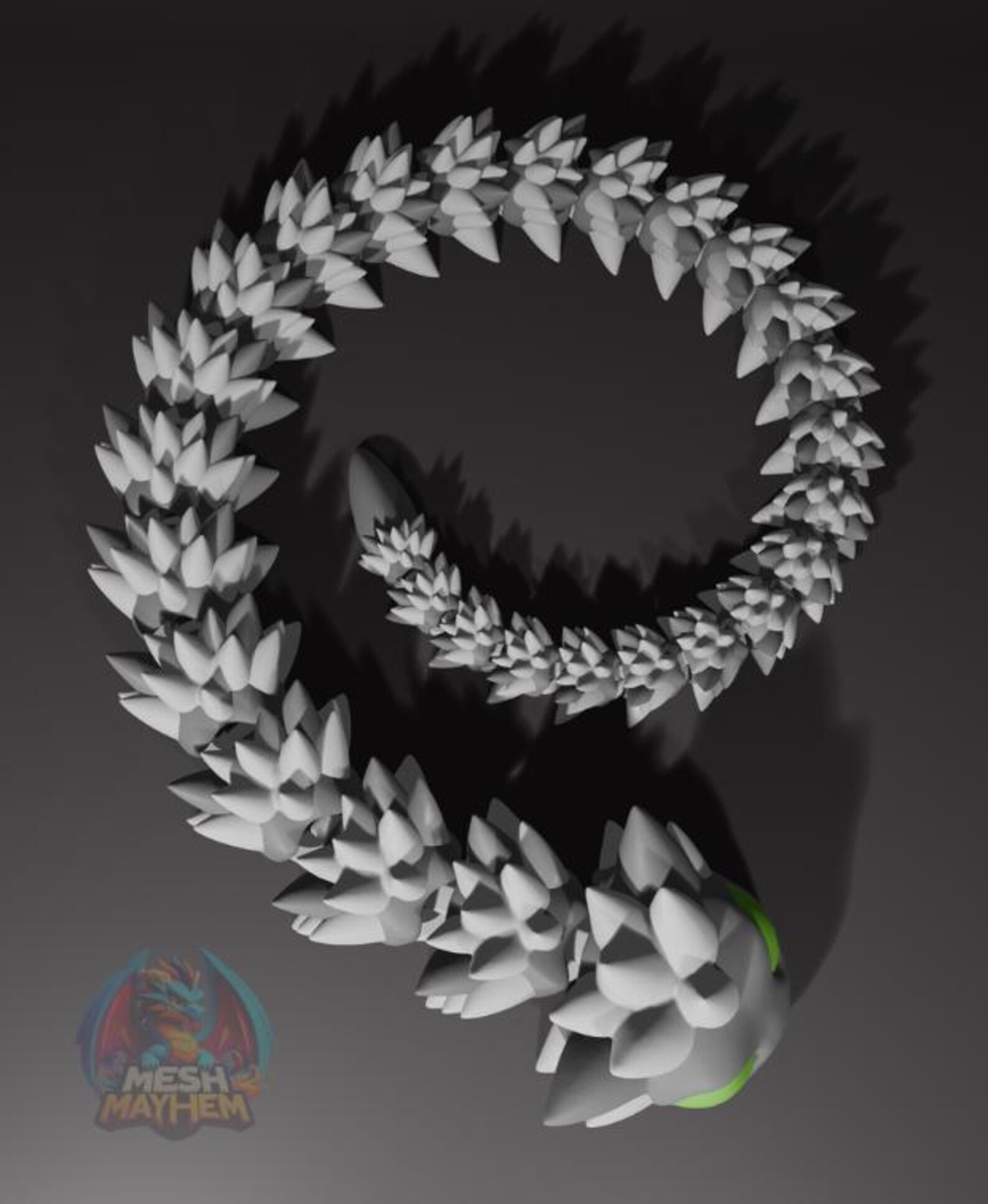 Slither Articulated Dragon STL and 3MF Files - Etsy