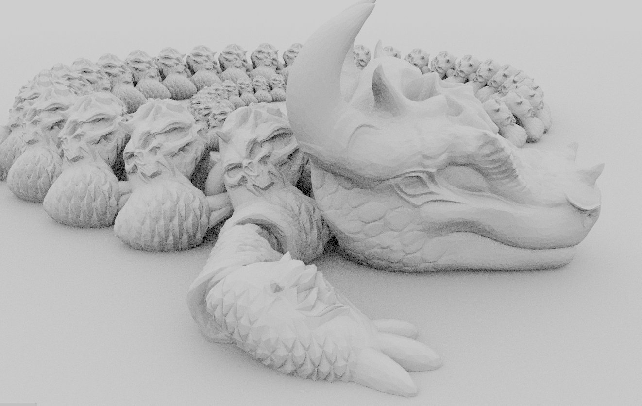 Print-in-place Articulated Dragon 007 STL File - Etsy