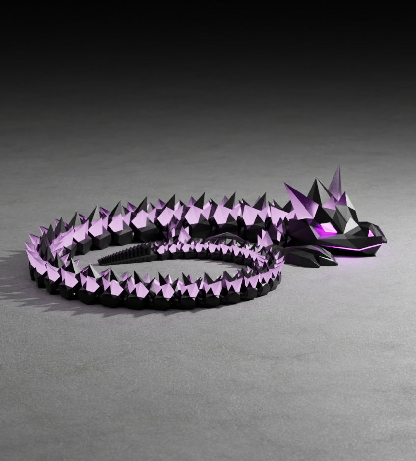 Thorn Articulated Dragon STL File by Mesh Mayhem - Etsy