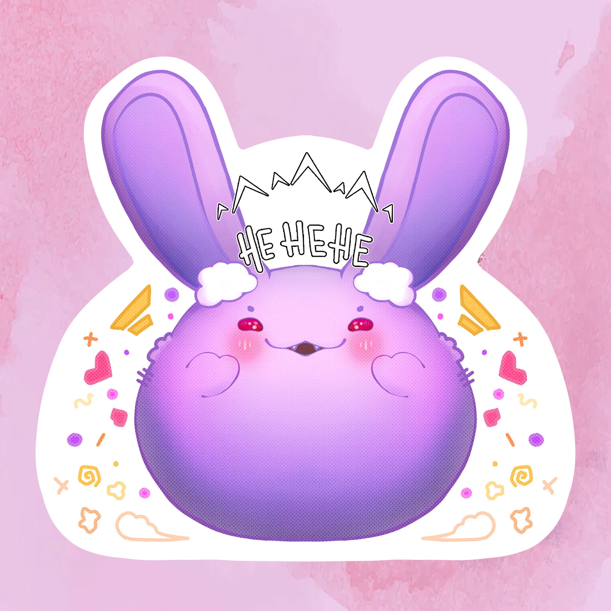 Bunsenberry Vtuber Cute Vinyl Stickers Holographic Option Highlighted ...
