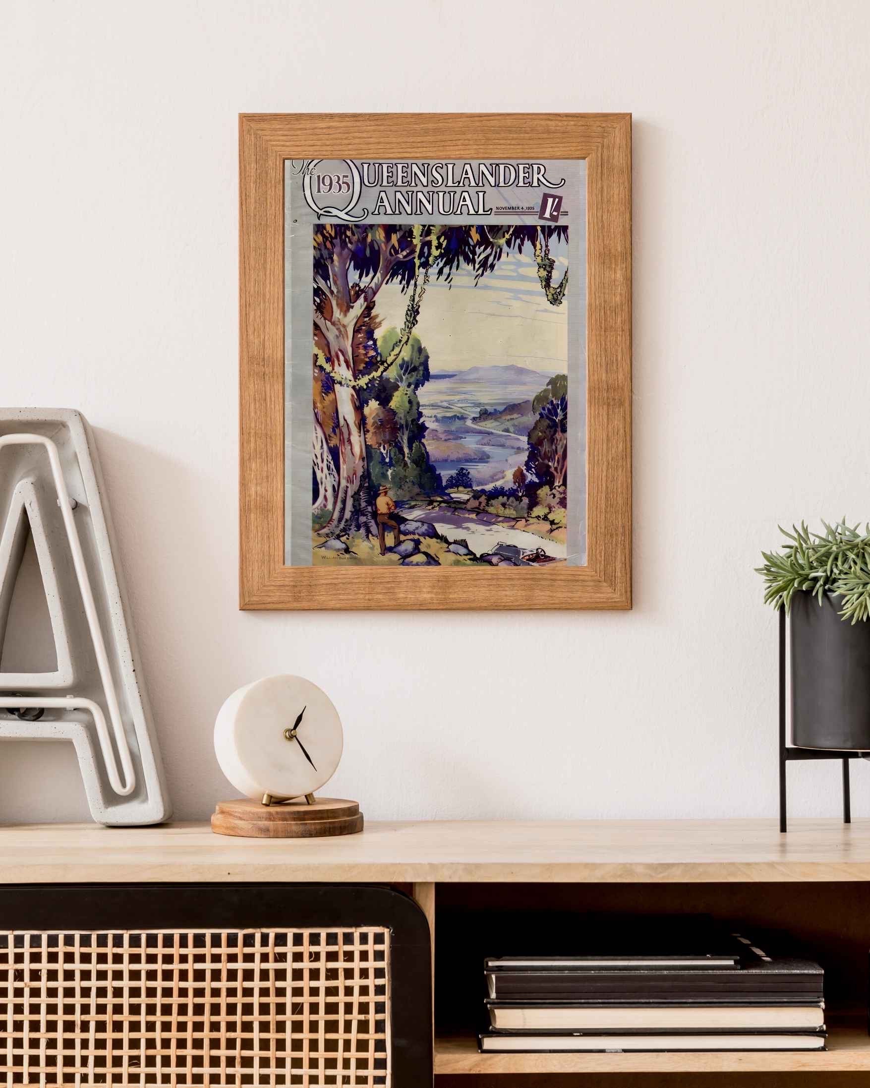 Vintage Queensland Poster Landscape - Etsy