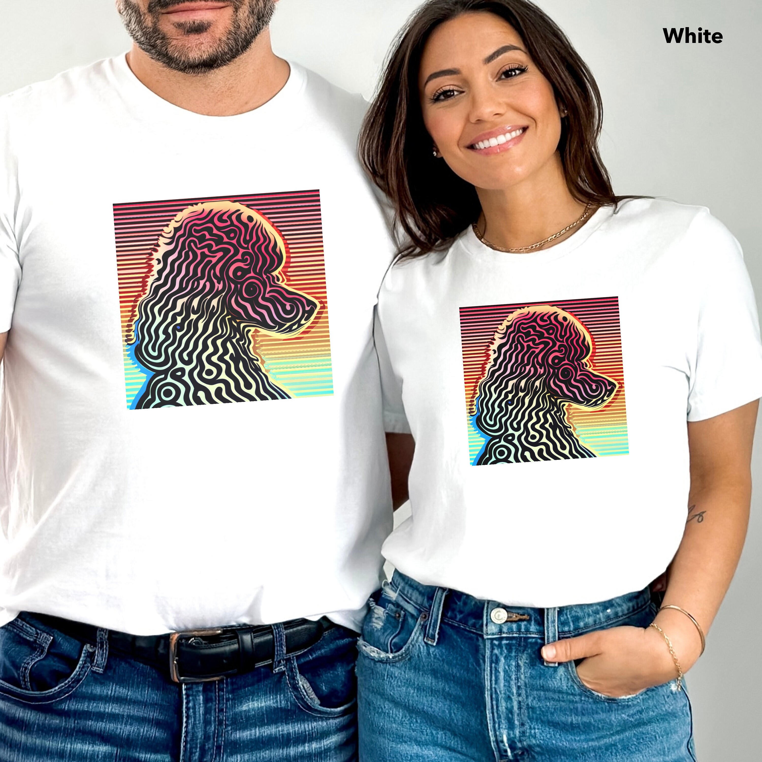 Standard Poodle Tshirt Unisex Poodle Shirt Abstract Art - Etsy