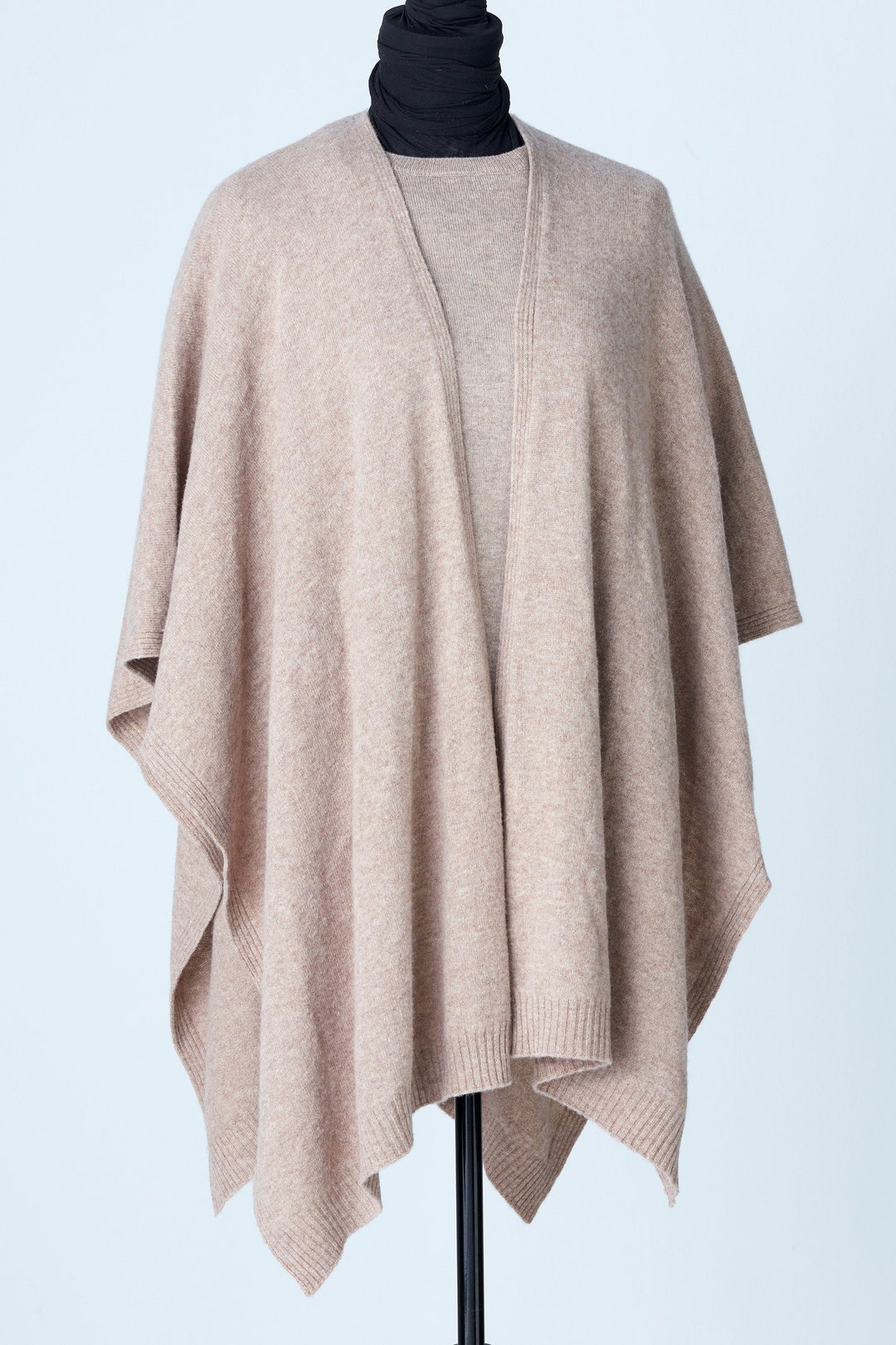 Nina Open Poncho Cashmere - Etsy