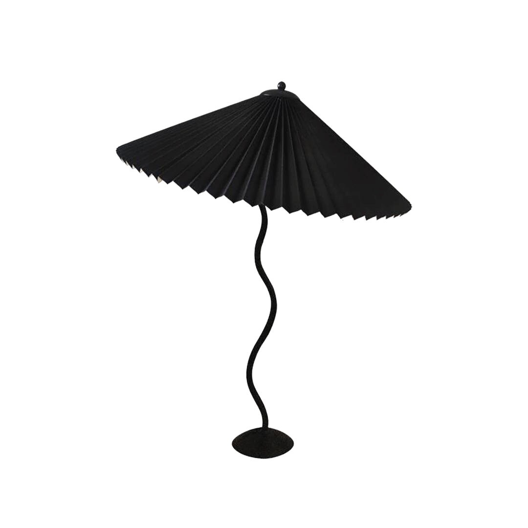 Pleated Squiggle Table Lamp Japandi Pleated Lampshade - Etsy