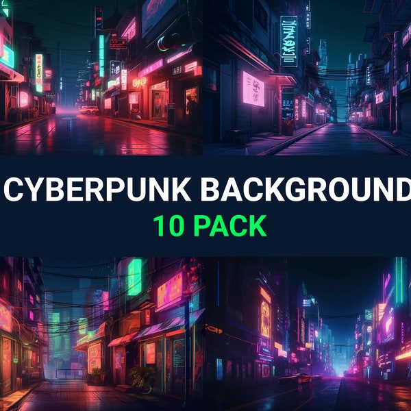 Cyberpunk Backdrop - Etsy