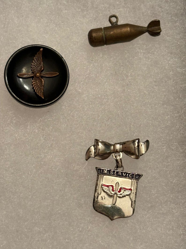 Vintage WWII Sweetheart Pin Collection, Sterling Silver, Brass! - Etsy