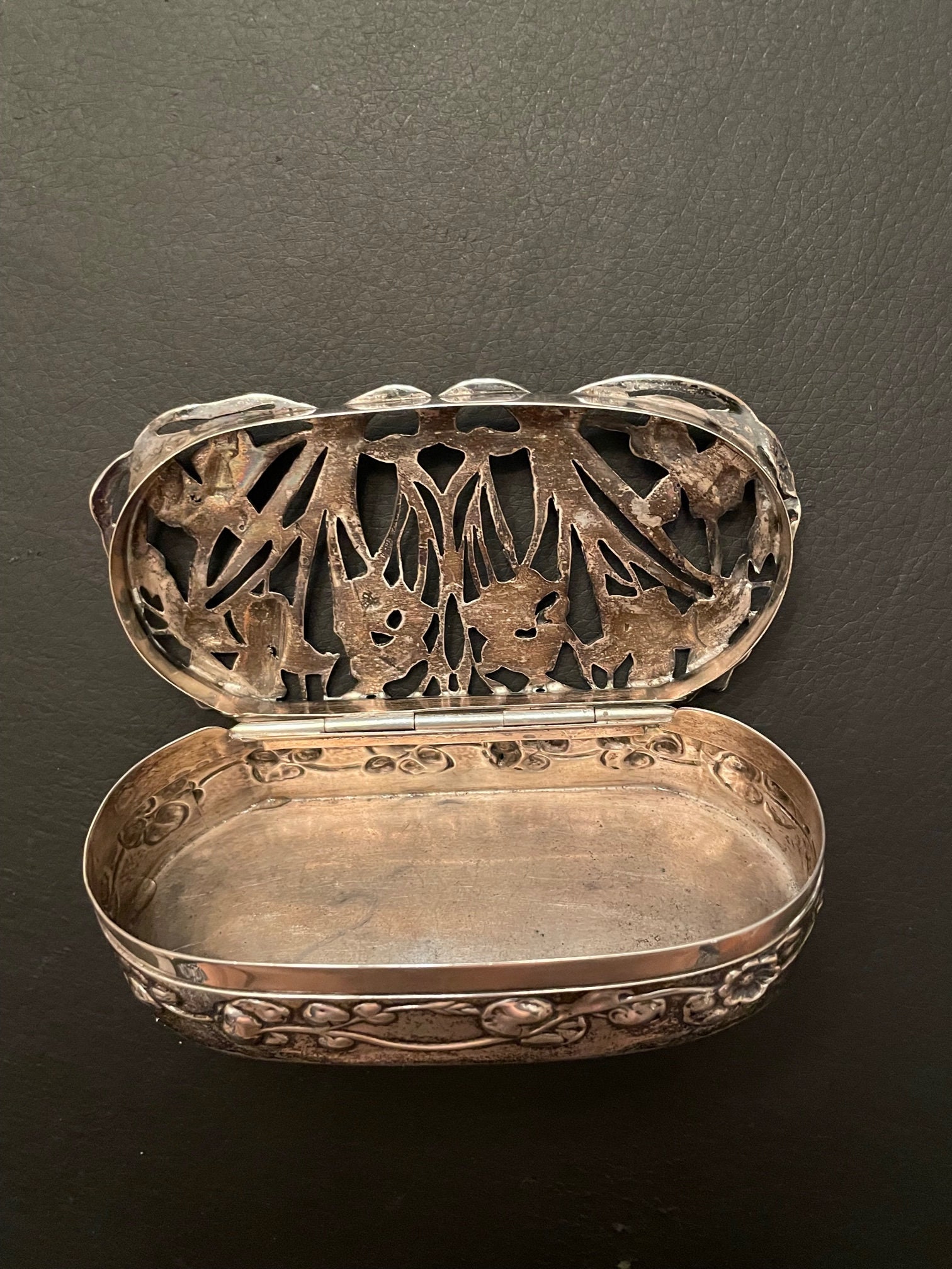 Very Rare, Edwardian/art Nouveau Pot-pourri Box, Sterling, William ...