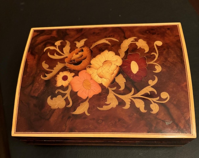 Handmade Vintage Music Box "edelweiss", Swiss Musical Movement ...