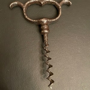 Rare Antique Four Finger Wine Pull Corkscrew, Iron, C1850-1899, Very ...