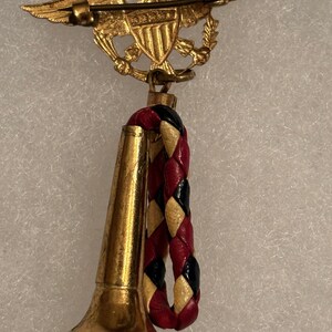 Set of 4 WWII Military Sweetheart Pins, USAAF 9th With Bow, USN Fouled ...