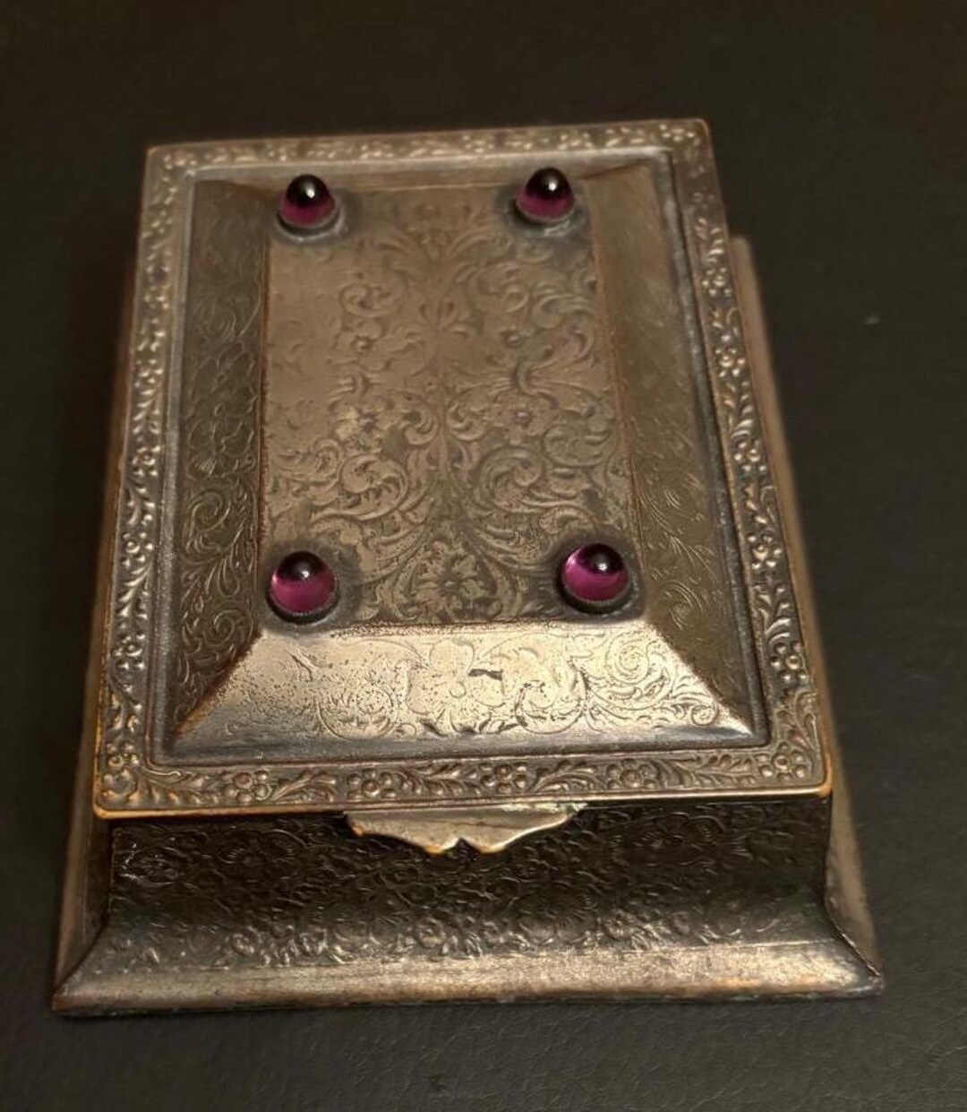 La Tausca Pearl Presentation Box, Bronze/floral Design/cabochon ...