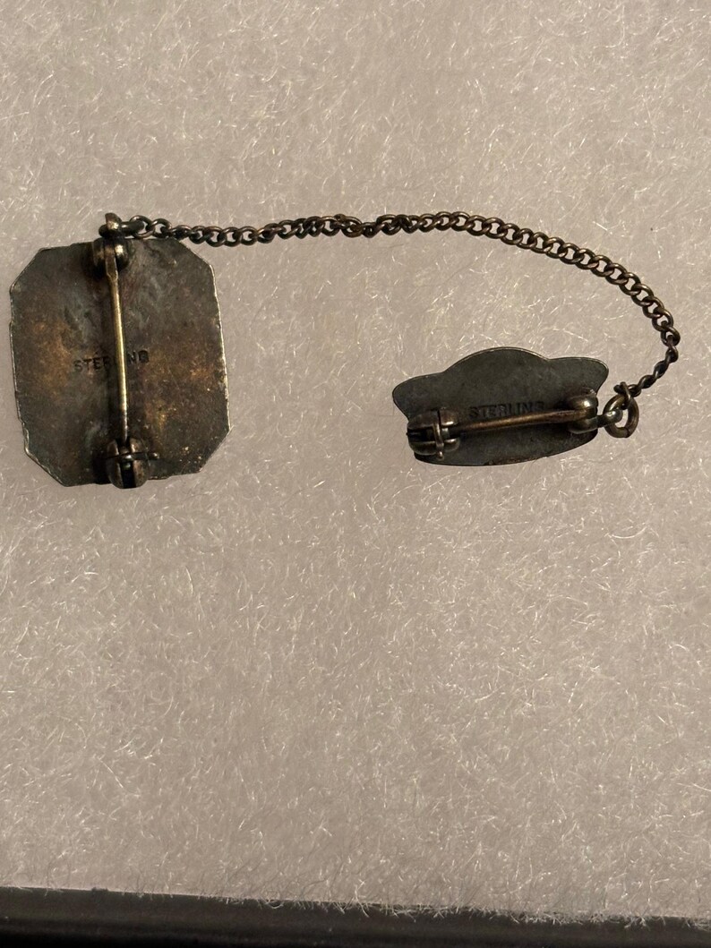 Set of 4 WWII Military Sweetheart Pins, USAAF 9th With Bow, USN Fouled ...