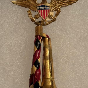 Set of 4 WWII Military Sweetheart Pins, USAAF 9th With Bow, USN Fouled ...