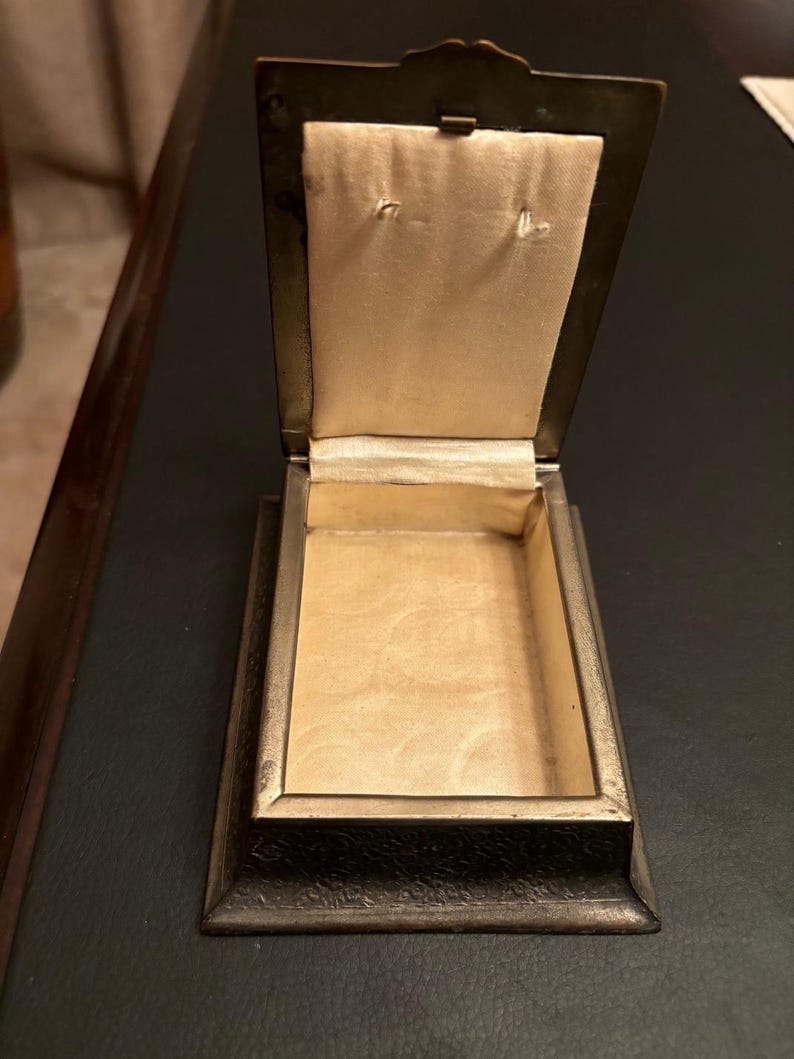 La Tausca Pearl Presentation Box, Bronze/floral Design/cabochon ...