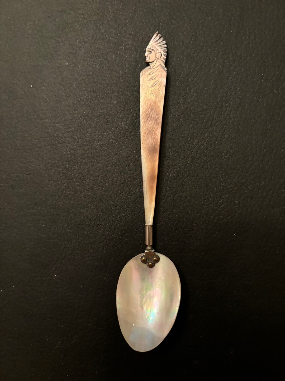 Rare and Unique Victorian Antique Caviar Spoon, Hand Carved With Indian ...