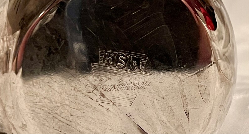 Vintage Keystoneware Silverplated Cream and Sugar Set With Etched Tray ...