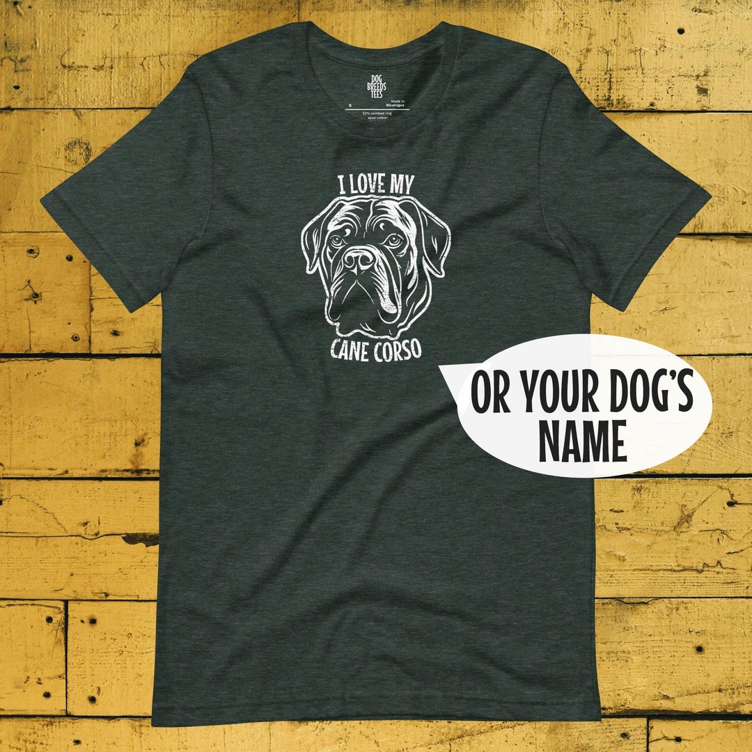 Cane Corso Shirt, Gift for Dog Owner, Dog Portrait Shirt, Custom Dog ...