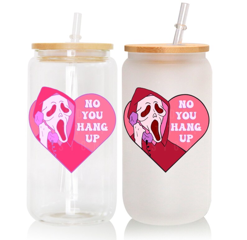 Valentines Ghost Face Horror Printable Sticker Pack of 5 - Etsy