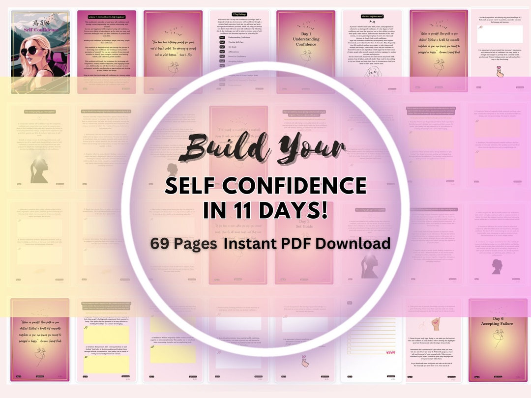 Boost Your Confidence: Self Confidence Workbook-11 Day Challenge - Etsy