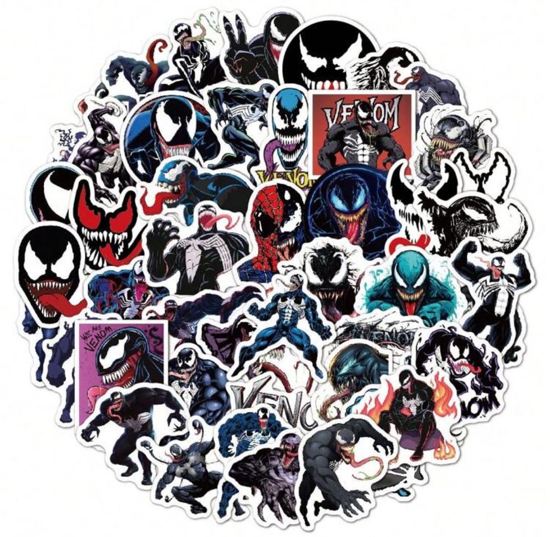 Venom Stickers - Waterproof Vinyl Decals (50 Ct) - Etsy