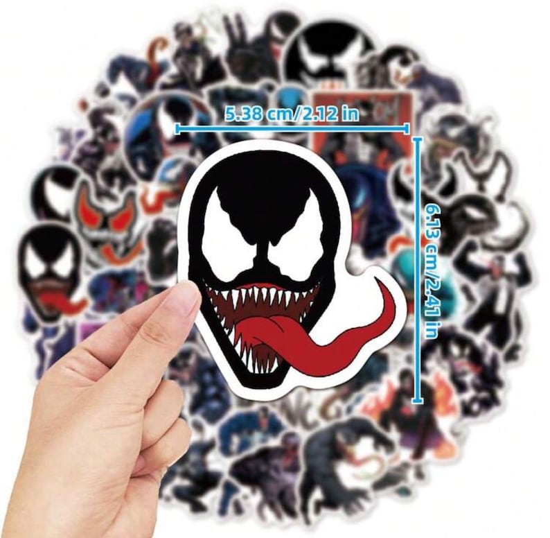 Venom Stickers - Waterproof Vinyl Decals (50 Ct) - Etsy